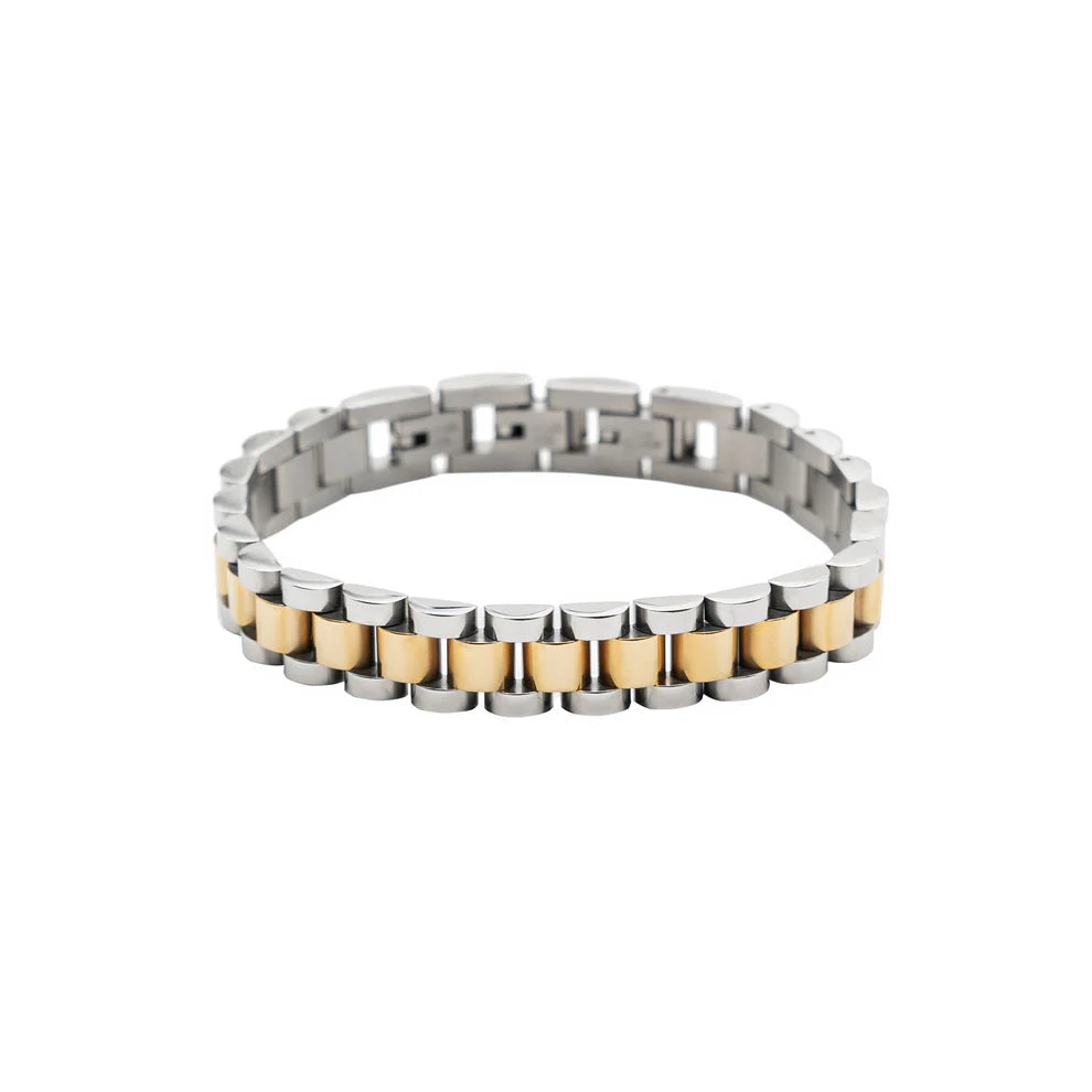 Two Tone Watch Band Bracelet – Lavish Retail + Co.